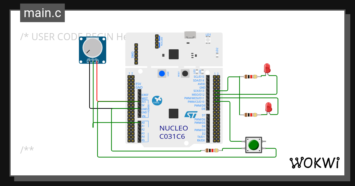 LED Copy (3) - Wokwi ESP32, STM32, Arduino Simulator