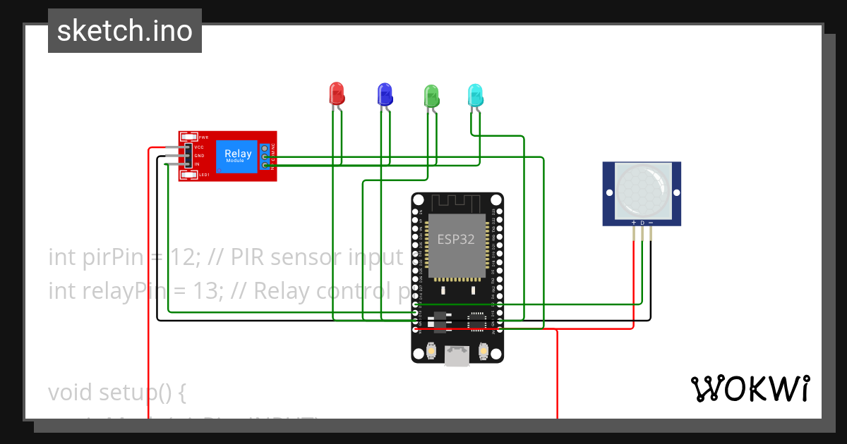 pir 1 - Wokwi ESP32, STM32, Arduino Simulator