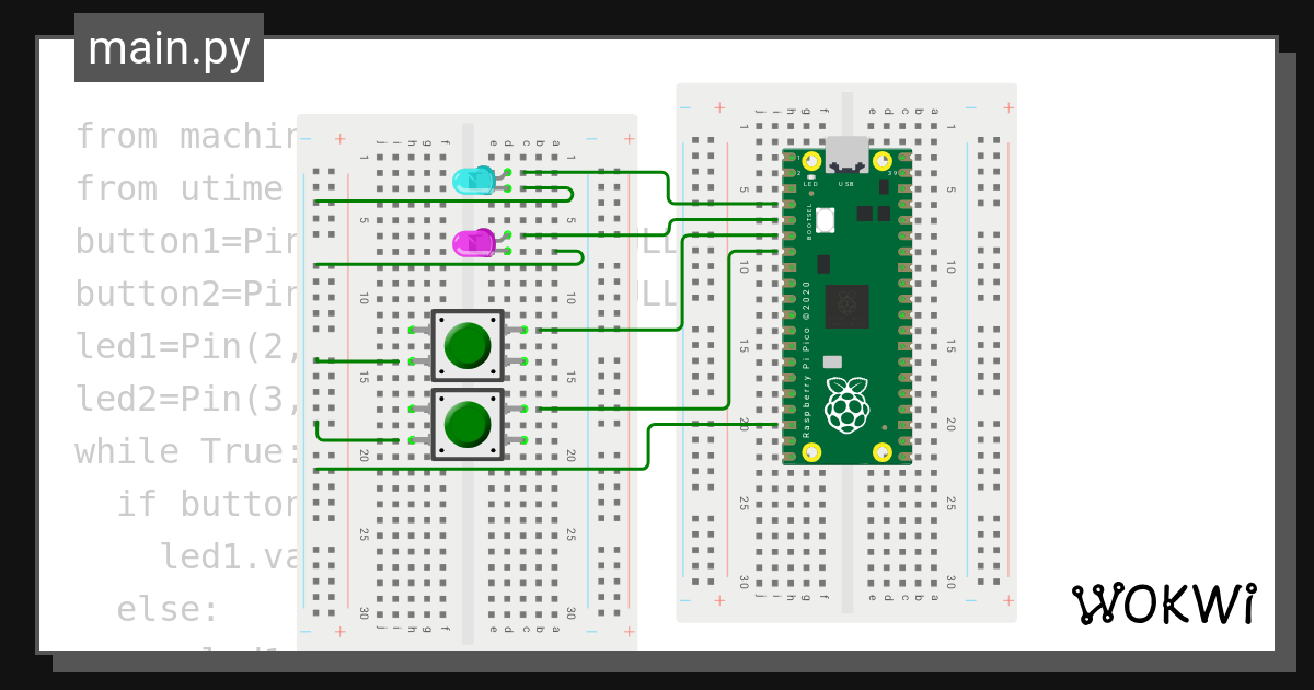 Ex No 5 Button With Led Aadhil Wokwi Esp32 Stm32 Arduino Simulator 2168