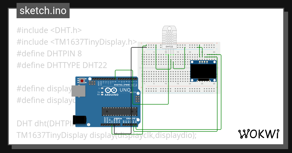 sensor de temperatura e display OLED - Wokwi ESP32, STM32, Arduino ... sensor de temperatura e display OLED - Wokwi ESP32, STM32, Arduino ...