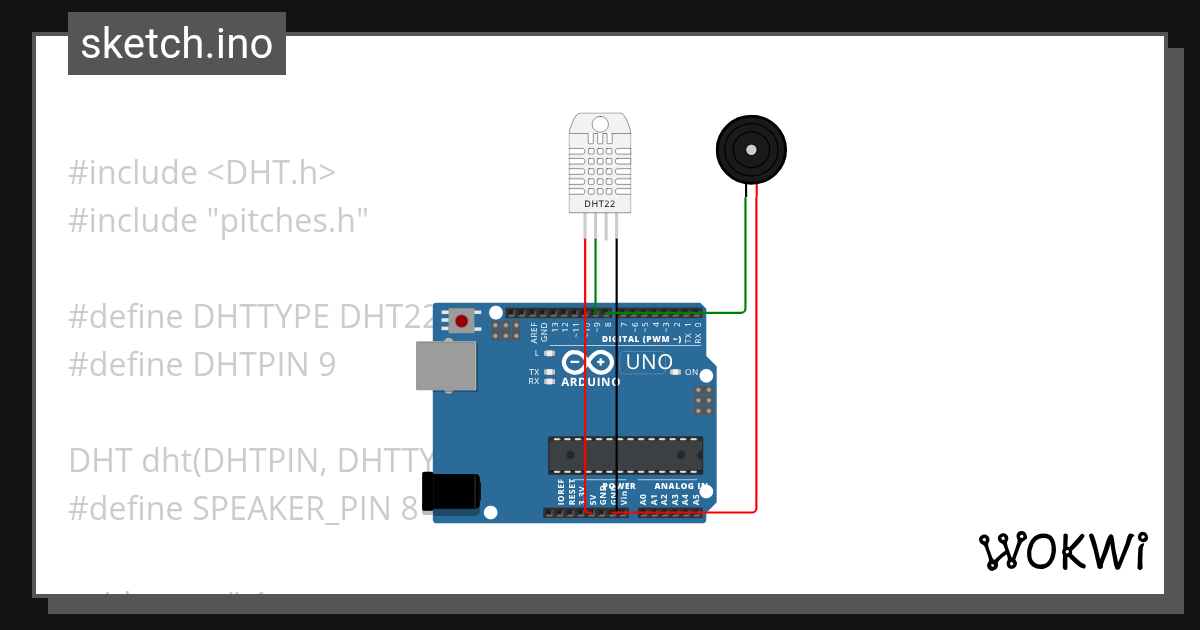 prueba con sonido - Wokwi ESP32, STM32, Arduino Simulator