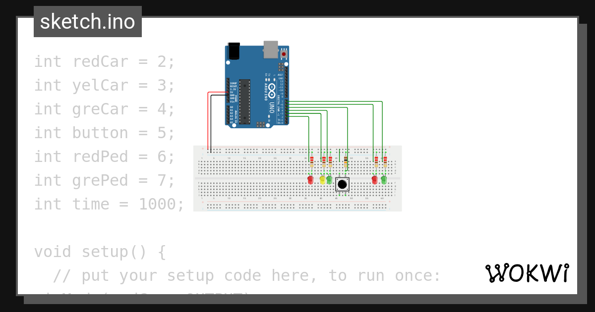 Mendelu Semafor Wokwi Esp32 Stm32 Arduino Simulator 0890