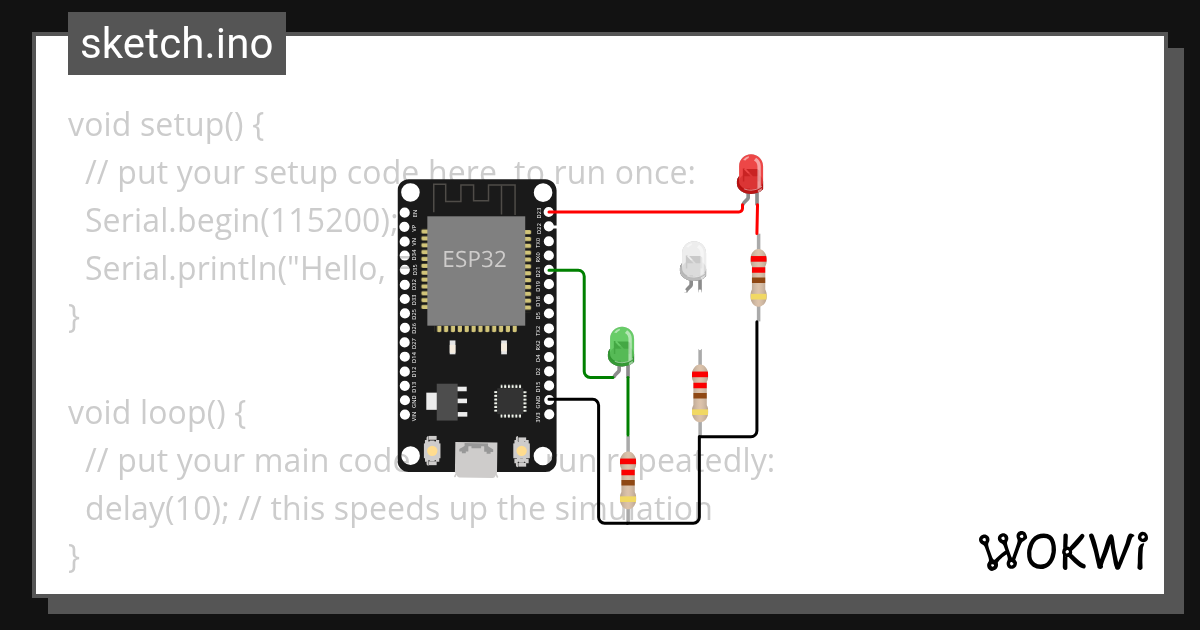 PRACTICA 03 - Wokwi ESP32, STM32, Arduino Simulator
