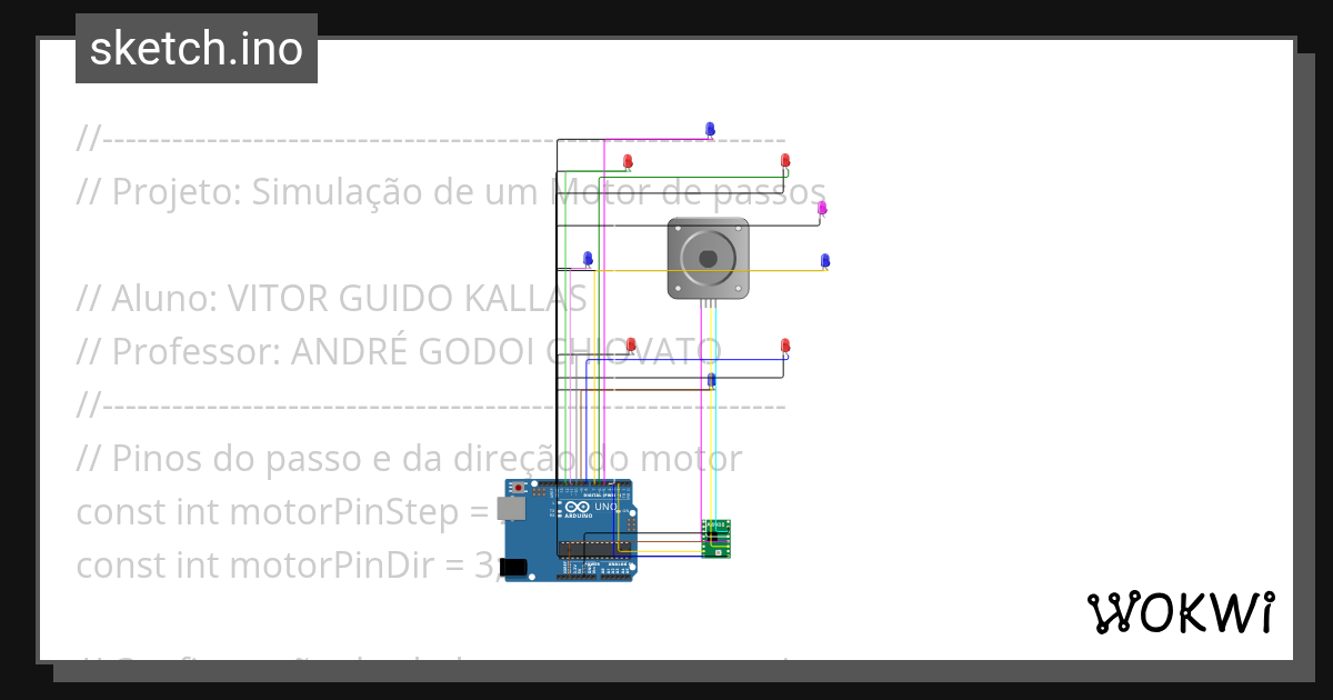 Motor De Passos Rm551067 Wokwi Esp32 Stm32 Arduino Simulator 