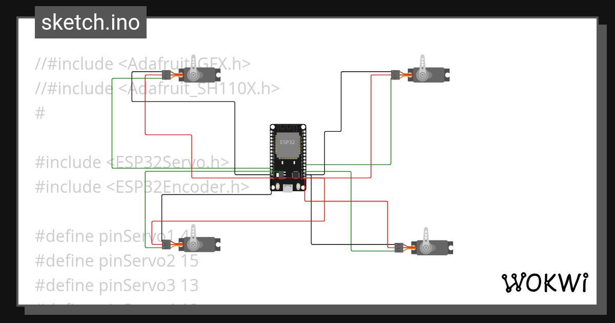 Servos - Wokwi ESP32, STM32, Arduino Simulator