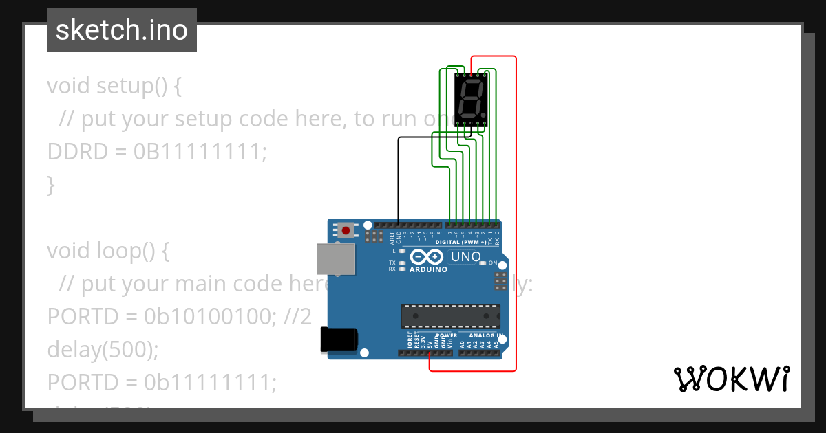 Tugas 7 Segment Wokwi Esp32 Stm32 Arduino Simulator 1313