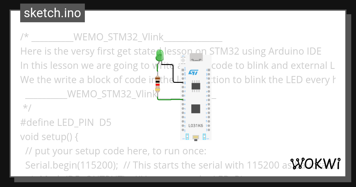 Wokwi - Online ESP32, STM32, Arduino Simulator