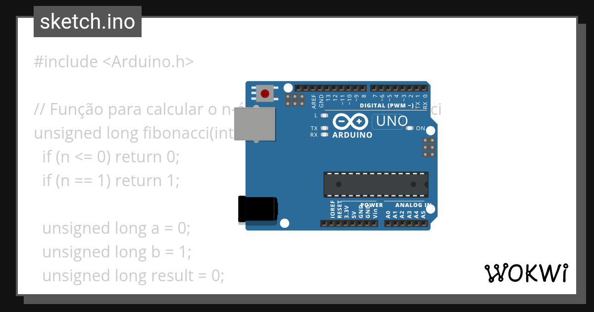 Sequencia De Fibonacci Wokwi Esp32 Stm32 Arduino Simulator 5348