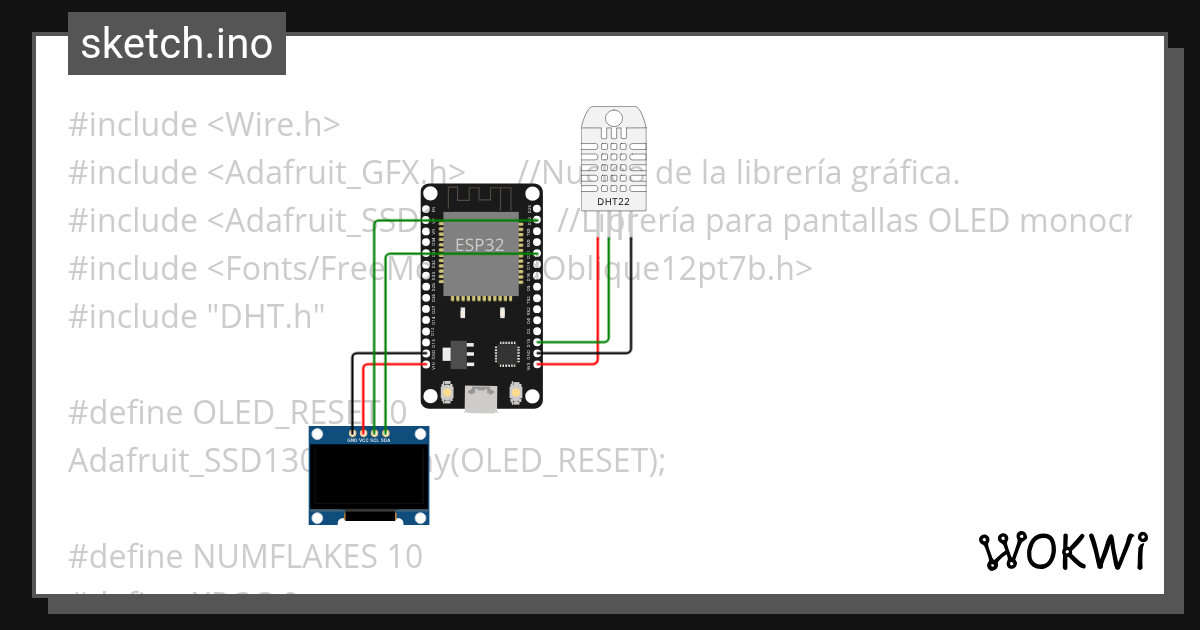 DTH 22 - Wokwi ESP32, STM32, Arduino Simulator