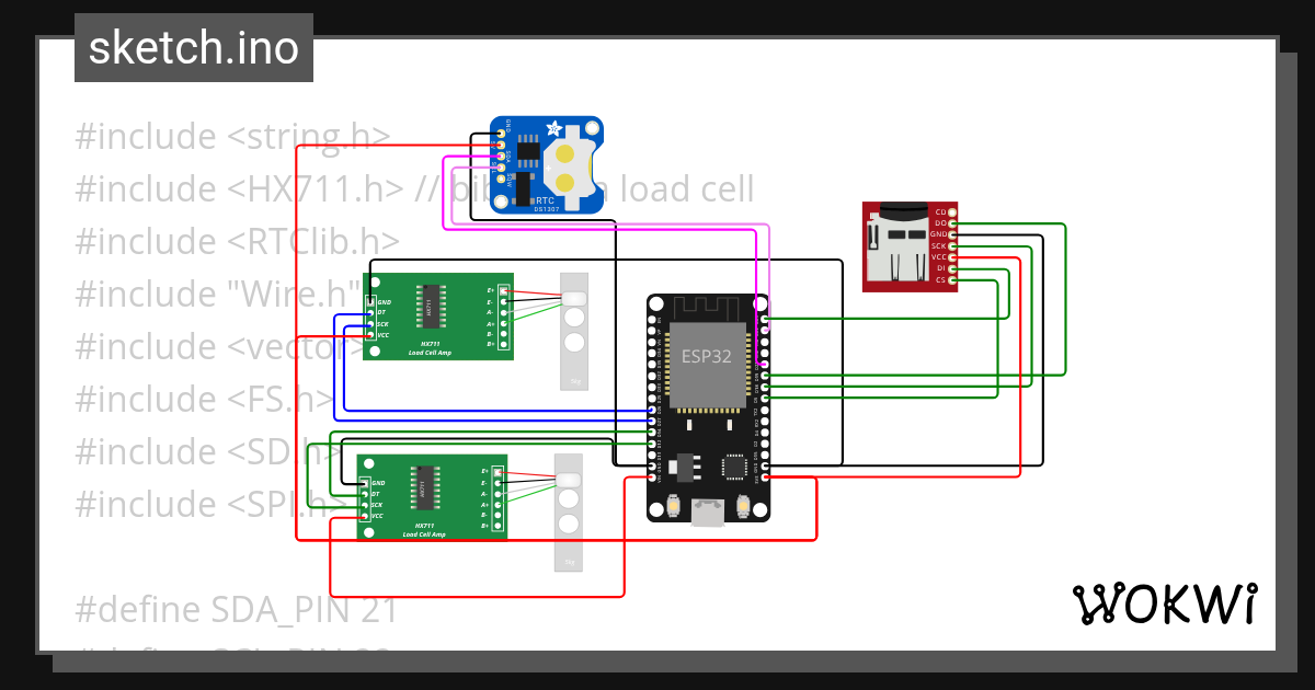 new pesagem extensao simu - Wokwi ESP32, STM32, Arduino Simulator