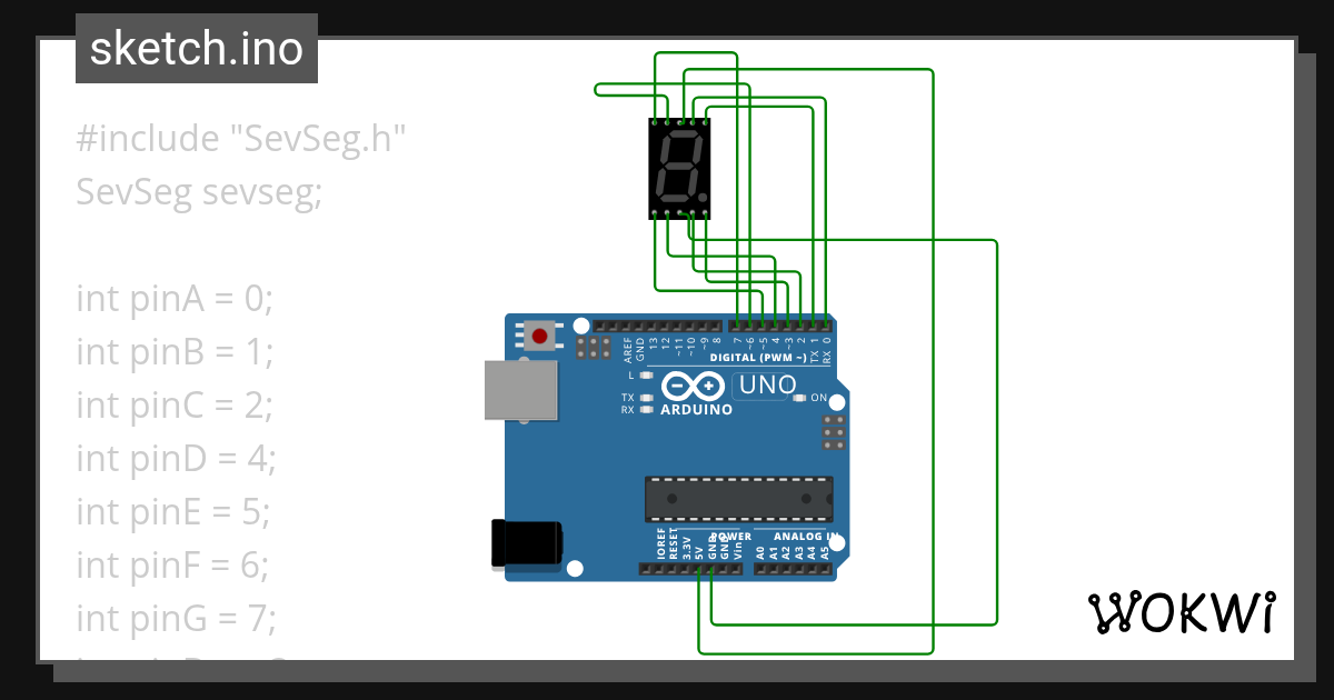 Display NIM - Wokwi ESP32, STM32, Arduino Simulator