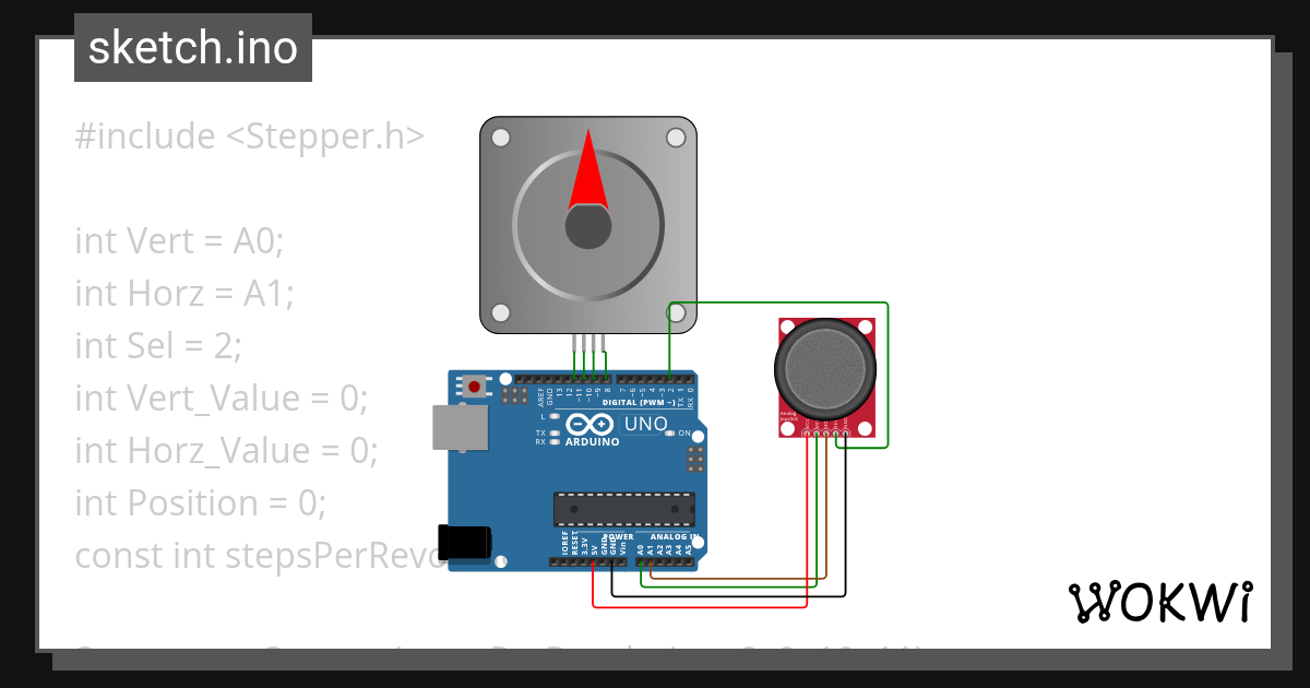 Joystick 01 - Wokwi ESP32, STM32, Arduino Simulator