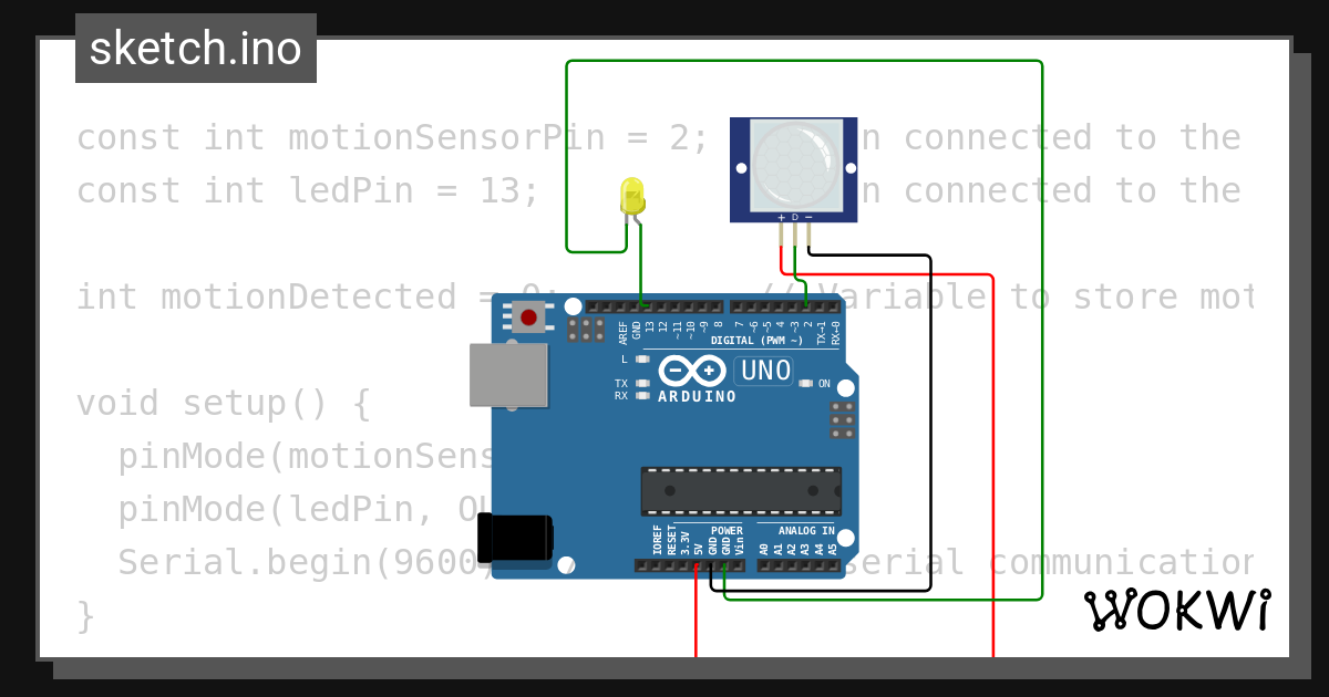 Street Light On Vehicle Movement Wokwi Esp32 Stm32 Arduino Simulator 3640