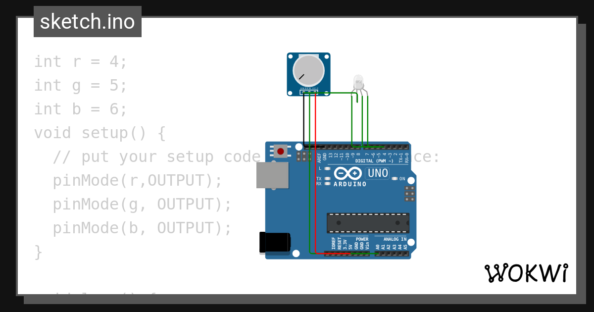 Potentiometer With Rgb Wokwi Esp32 Stm32 Arduino Simulator 6168