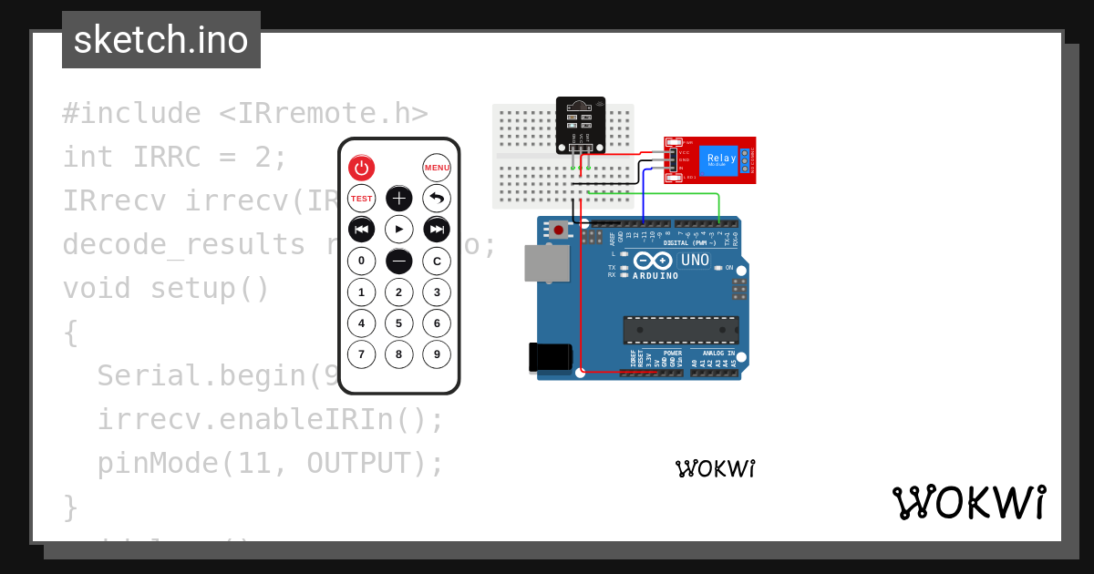 Ir Reciver Exemplo D Wokwi Esp32 Stm32 Arduino Simulator 1511