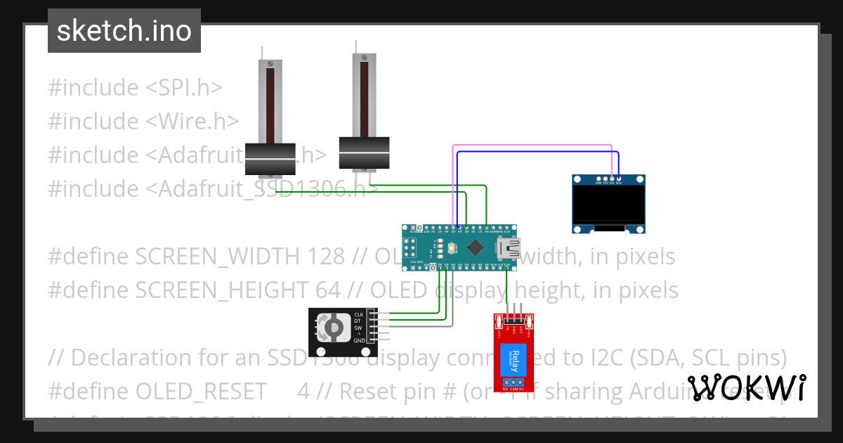 Store_2_sondes_Oled_6Boutons - Wokwi ESP32, STM32, Arduino Simulator