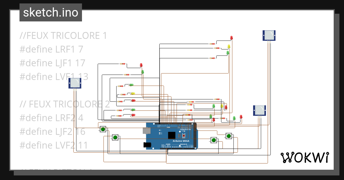 Tp Feux Wokwi Esp32 Stm32 Arduino Simulator 2109