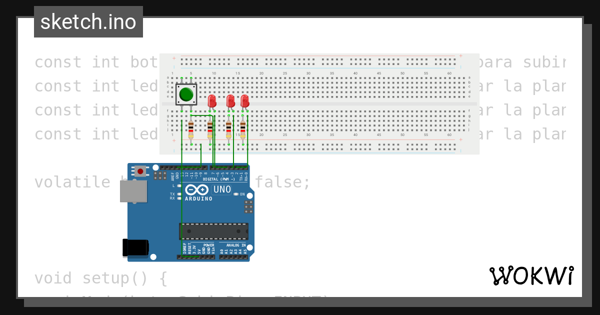 Ascensor Wokwi Esp32 Stm32 Arduino Simulator 0742