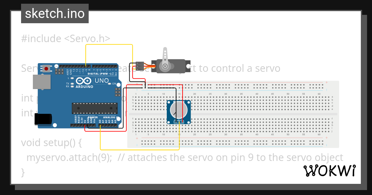 potenciometro - Wokwi ESP32, STM32, Arduino Simulator