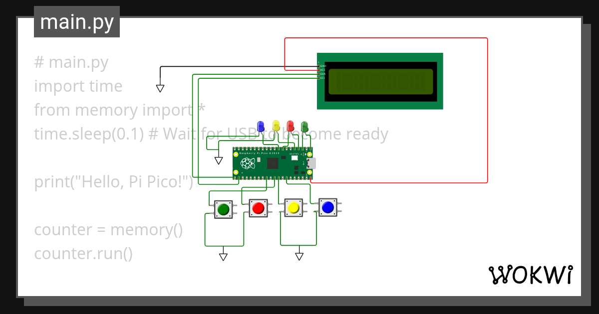 memorygame Copy (3) - Wokwi ESP32, STM32, Arduino Simulator