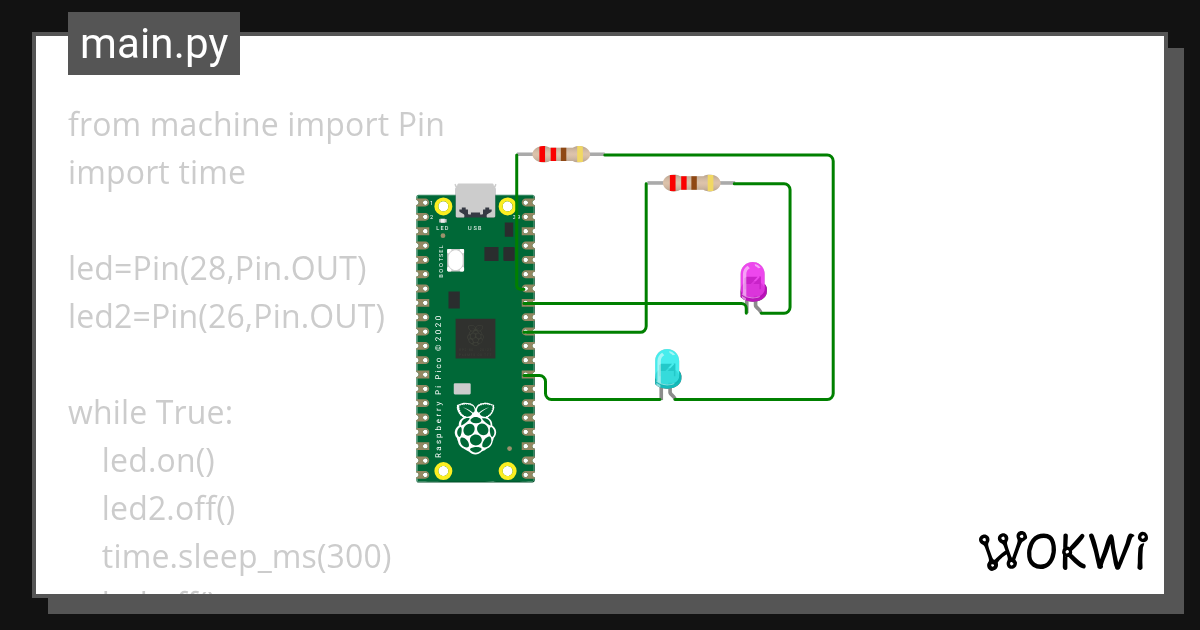 Practica1 - Wokwi ESP32, STM32, Arduino Simulator Practica1 - Wokwi ESP32, STM32, Arduino Simulator