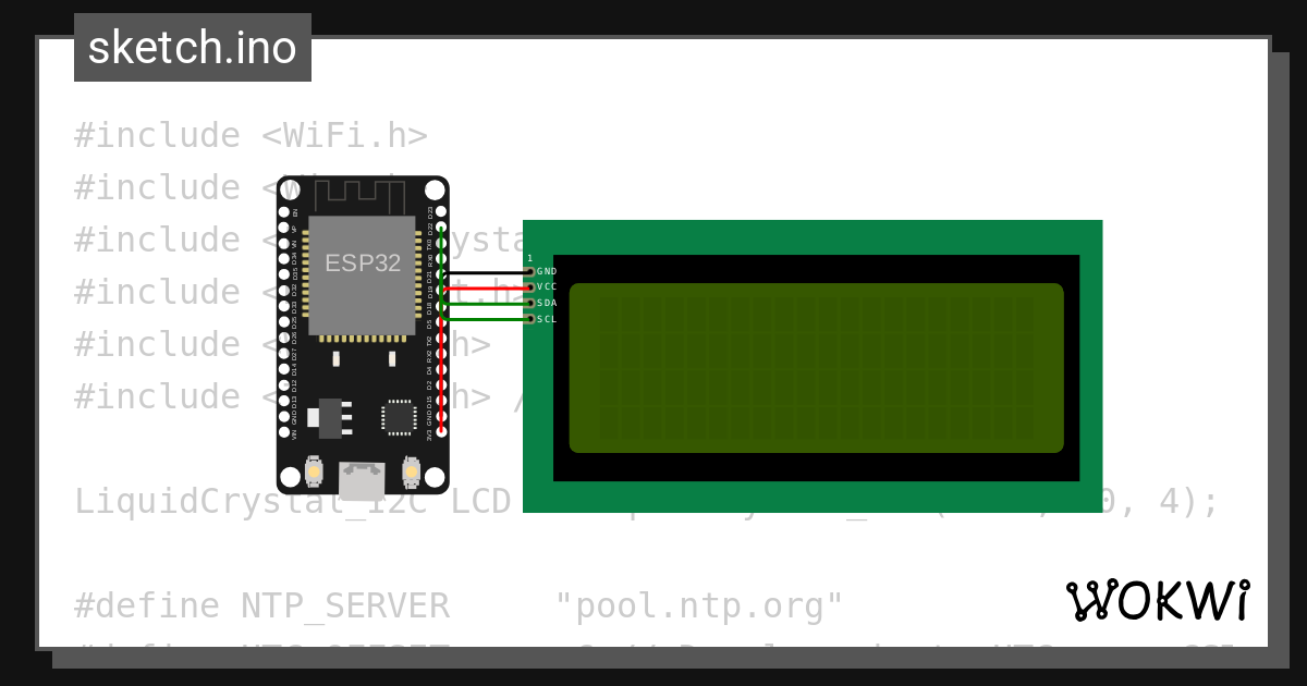 Hora Wifi Copy Wokwi Esp32 Stm32 Arduino Simulator