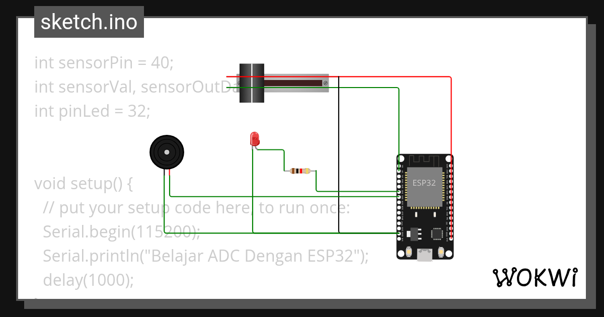 Sensor - Wokwi ESP32, STM32, Arduino Simulator
