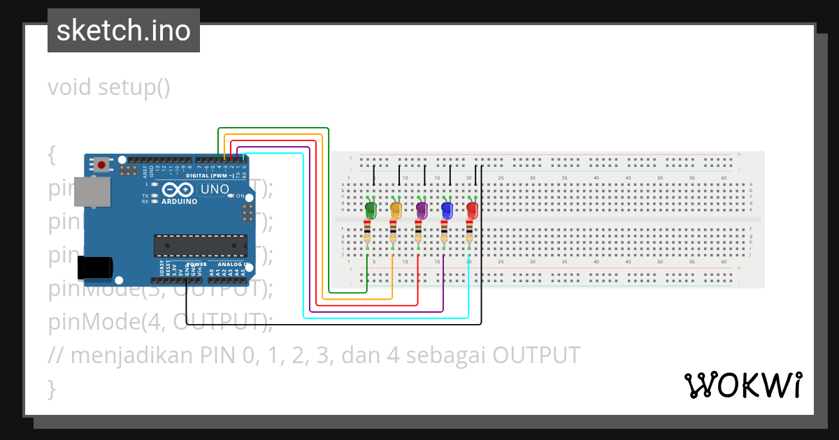 Kelompok8_5 lampu led - Wokwi ESP32, STM32, Arduino Simulator