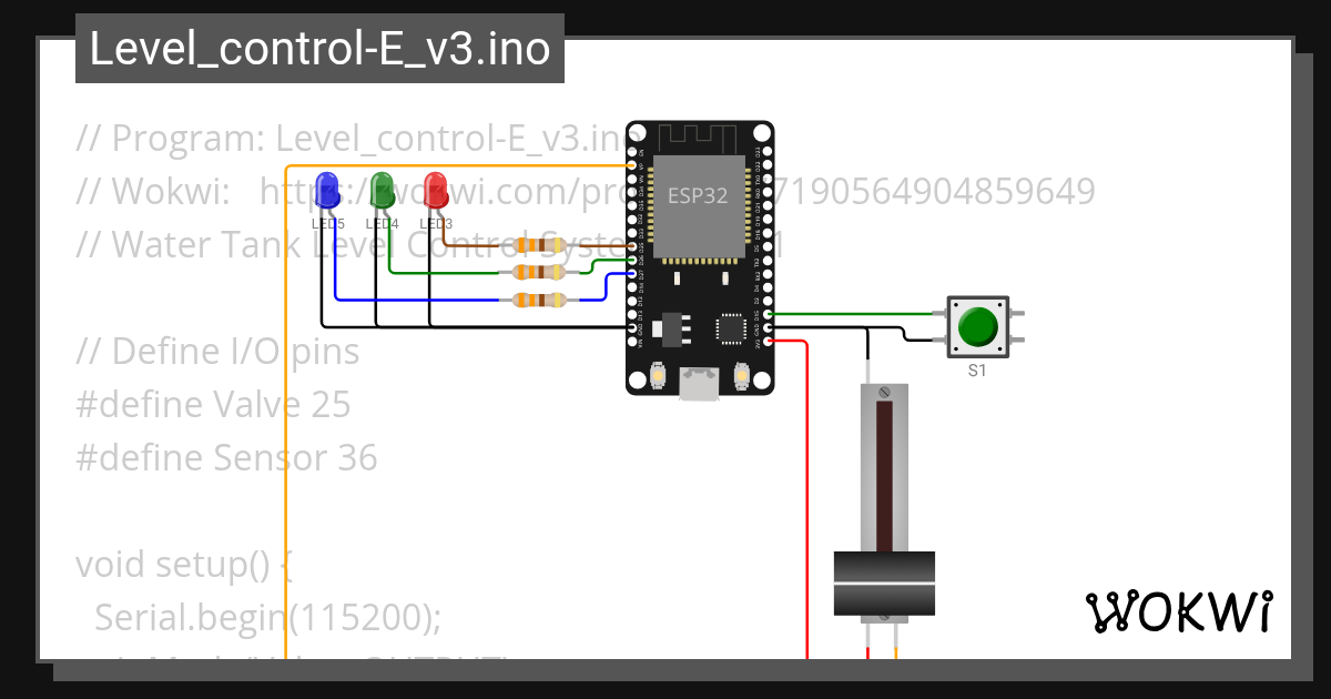 Level_control-E_v3.ino - Wokwi ESP32, STM32, Arduino Simulator