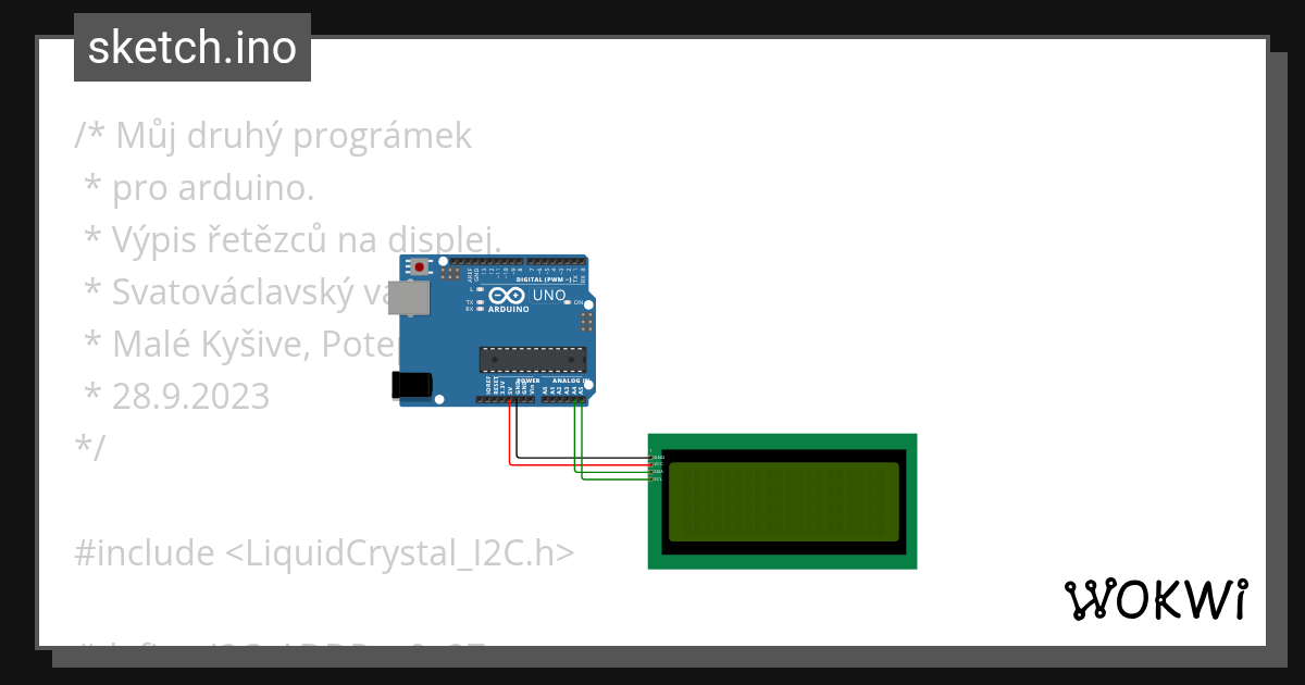 LCD I2C - Wokwi ESP32, STM32, Arduino Simulator