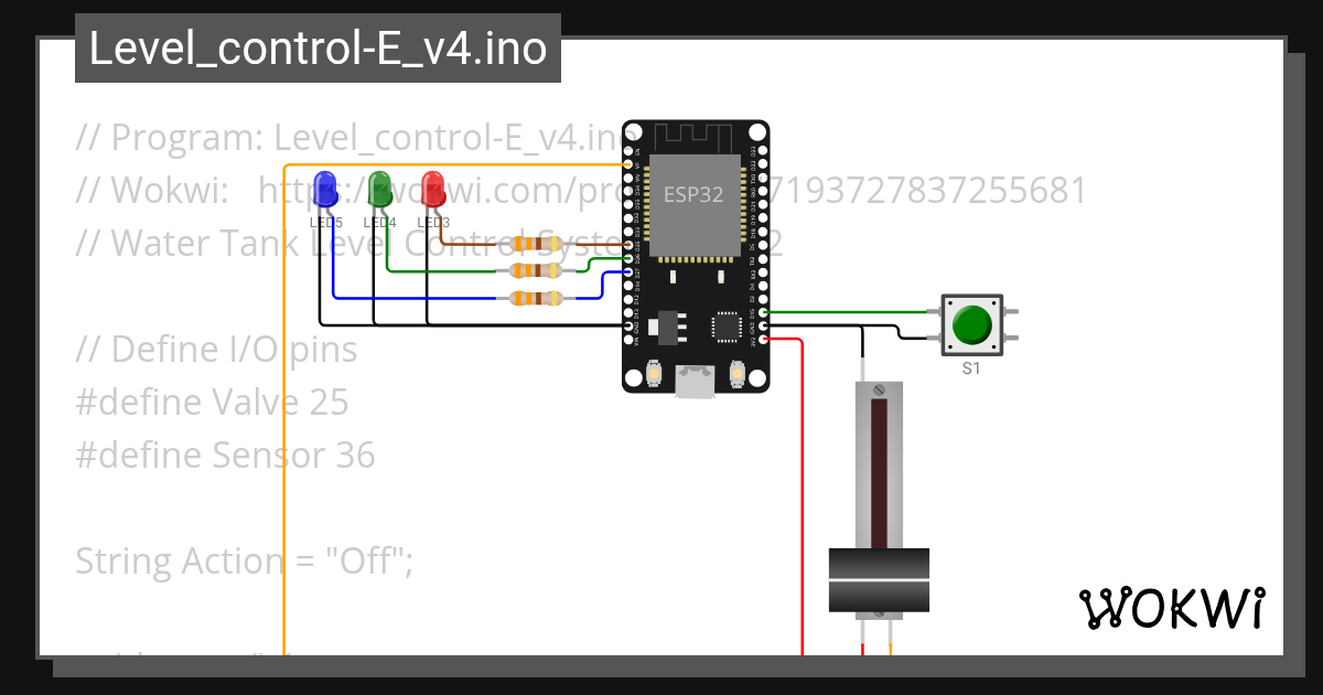 Level_control-E_v4.ino - Wokwi ESP32, STM32, Arduino Simulator