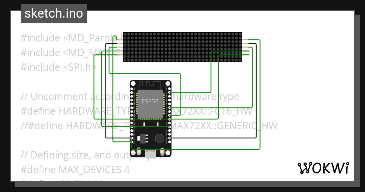 matrix - Wokwi ESP32, STM32, Arduino Simulator