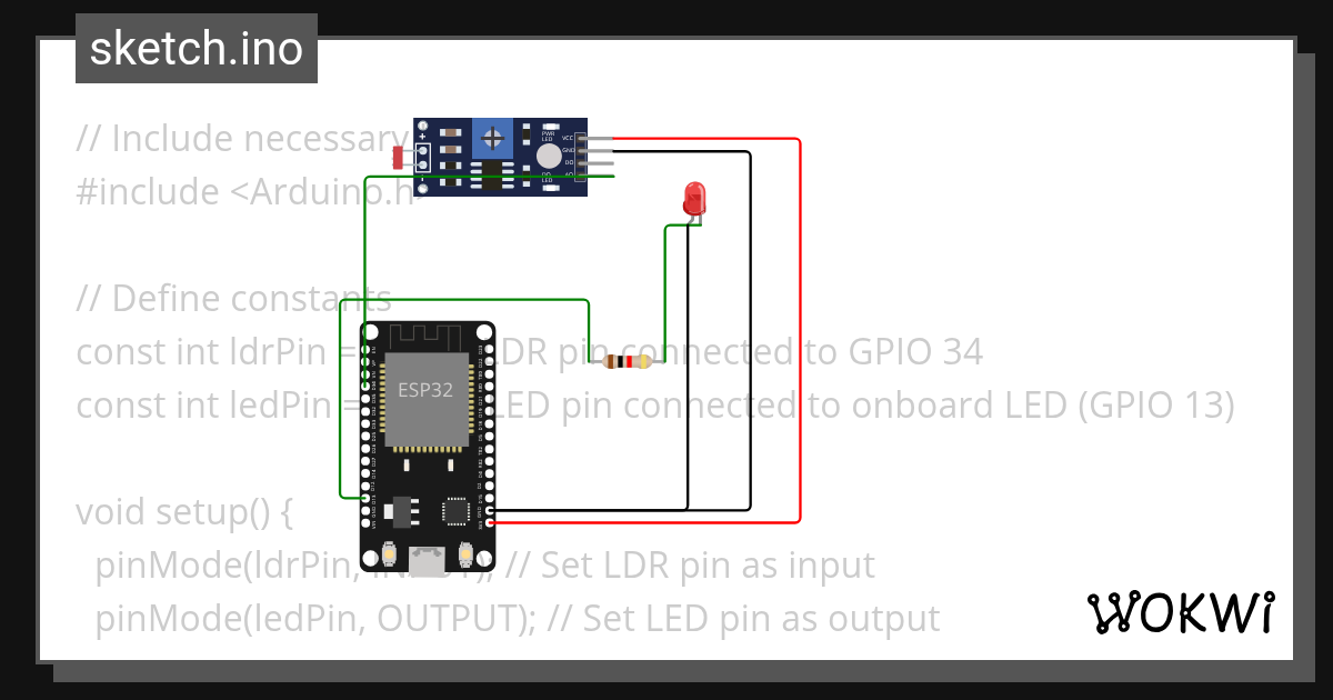 Esp 32 Ldr Intserfacing Wokwi Esp32 Stm32 Arduino Simulator 4802