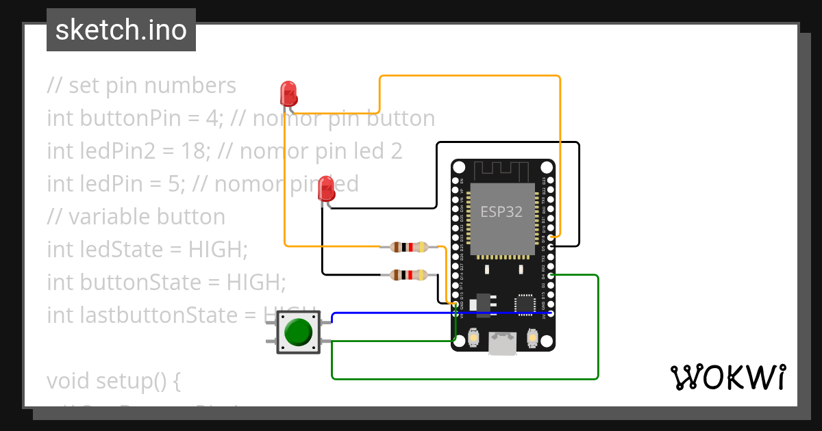 Tugas 1 Kelompok 3 - Wokwi ESP32, STM32, Arduino Simulator