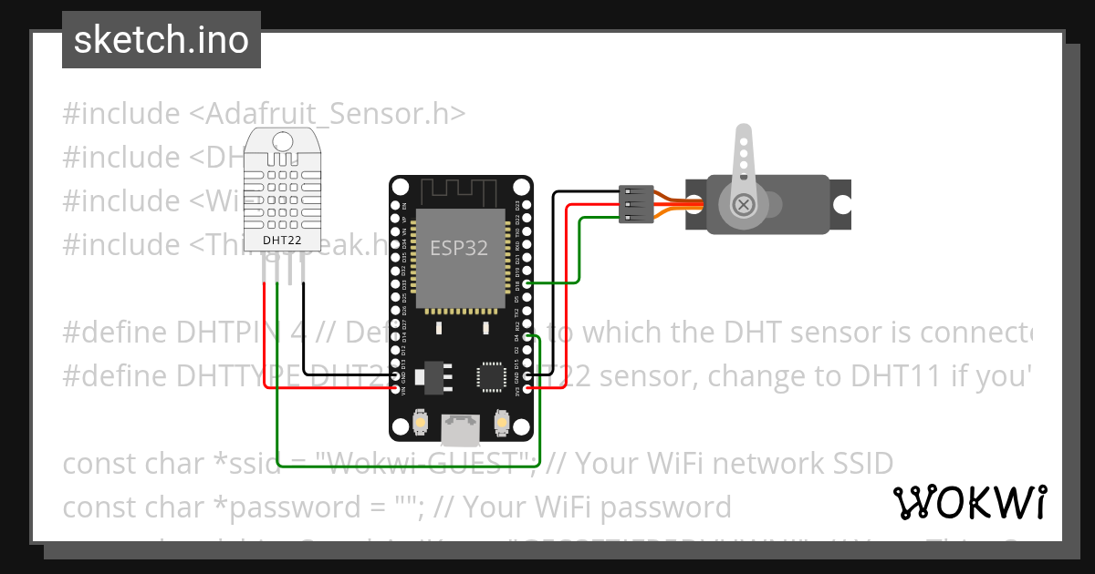 DHT NEW - Wokwi ESP32, STM32, Arduino Simulator
