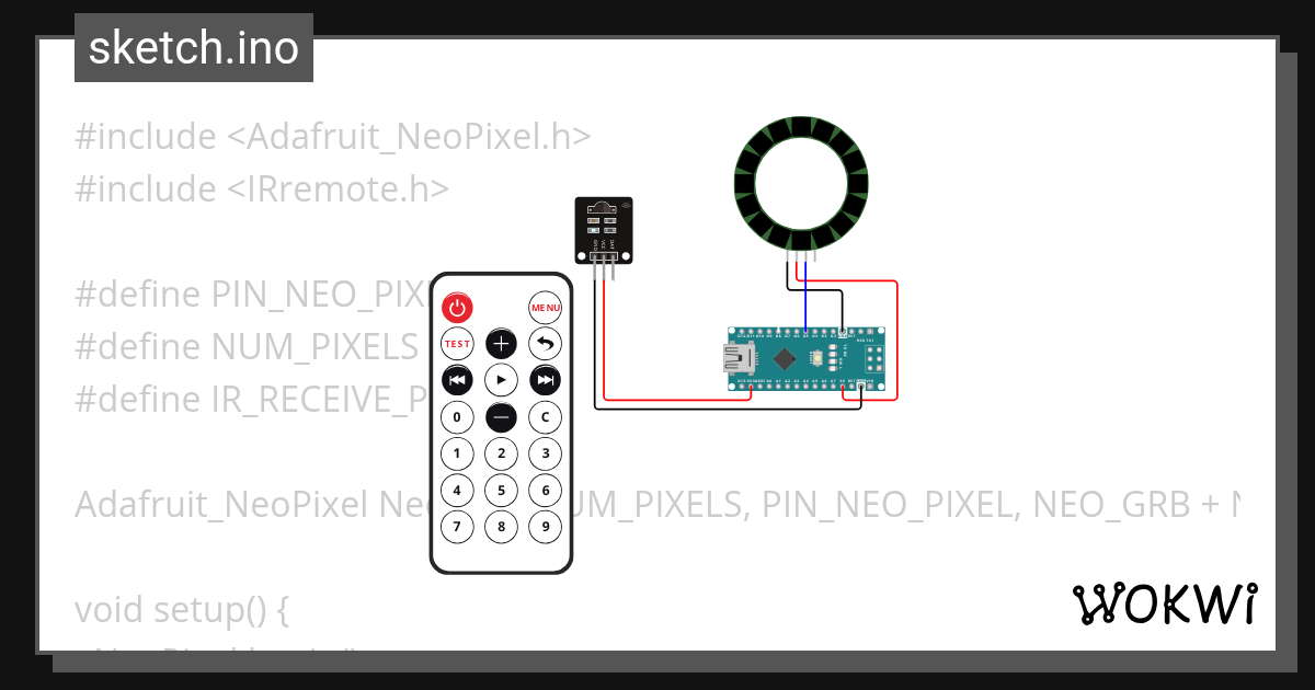 Nano IR Target - Wokwi ESP32, STM32, Arduino Simulator