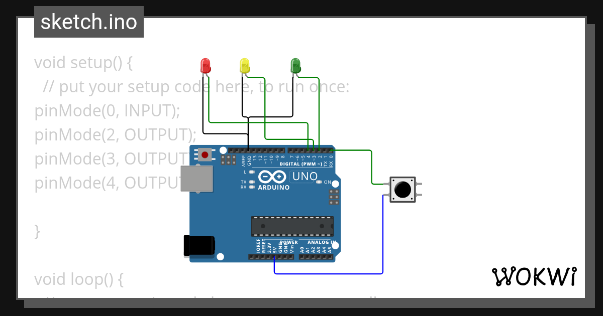 Semáforo Wokwi Esp32 Stm32 Arduino Simulator 