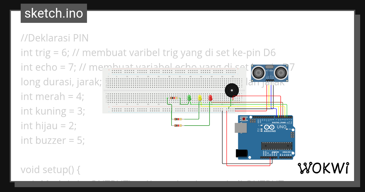 percobaan sensor - Wokwi ESP32, STM32, Arduino Simulator