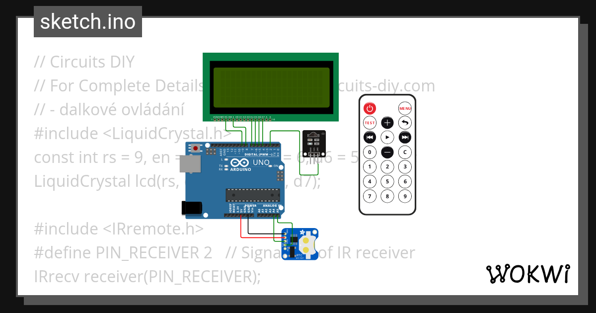 hodiny - Wokwi ESP32, STM32, Arduino Simulator