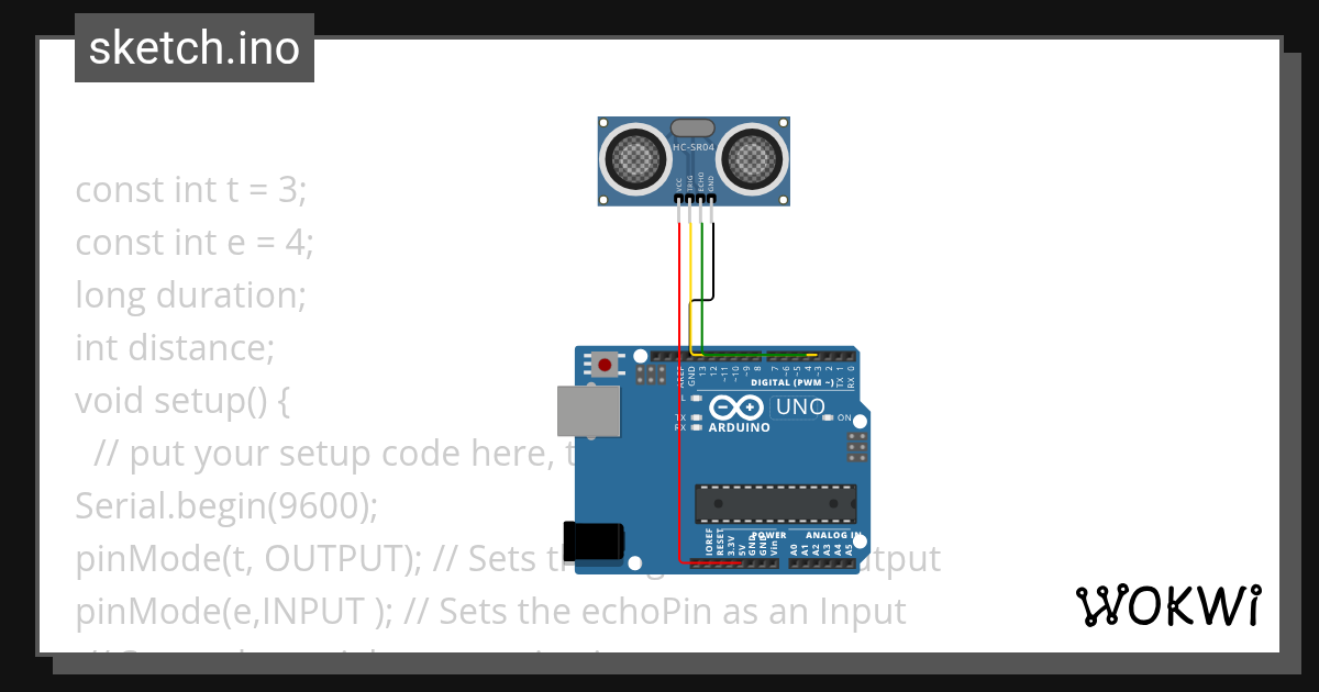 ultrasonic Copy - Wokwi ESP32, STM32, Arduino Simulator