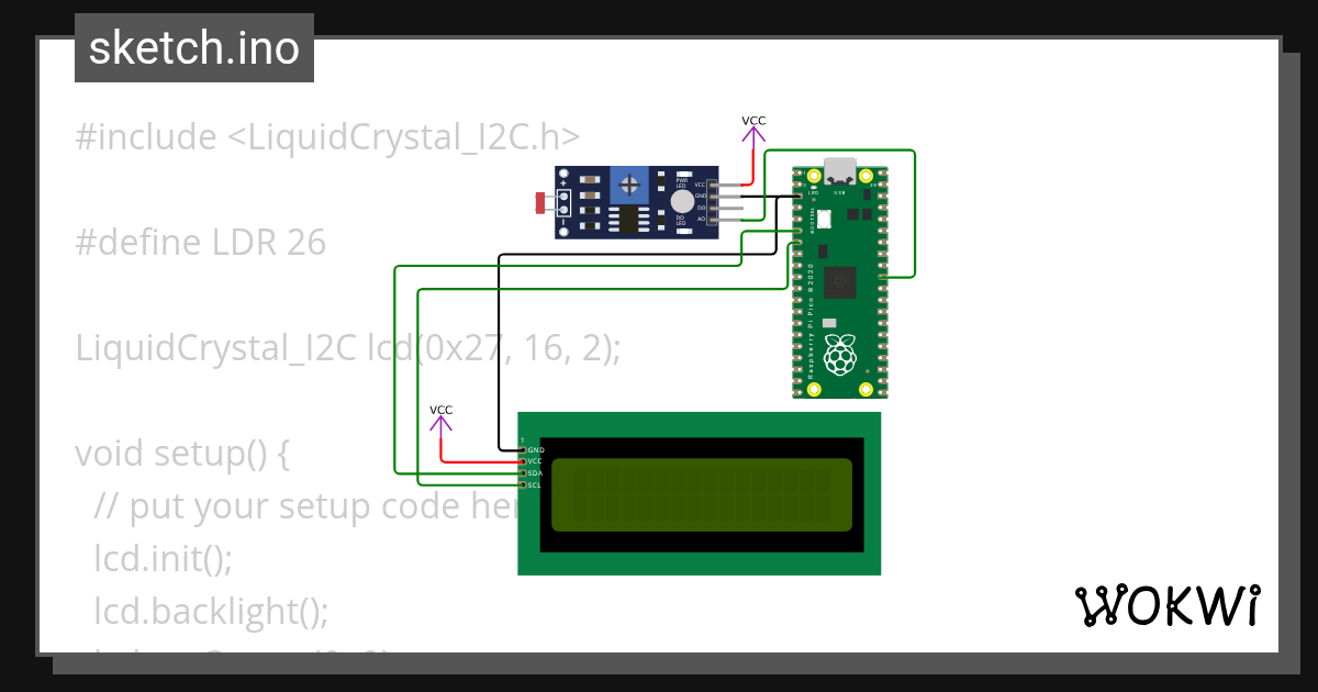 Lcd I2c Pi Pico Wokwi Esp32 Stm32 Arduino Simulator 6171