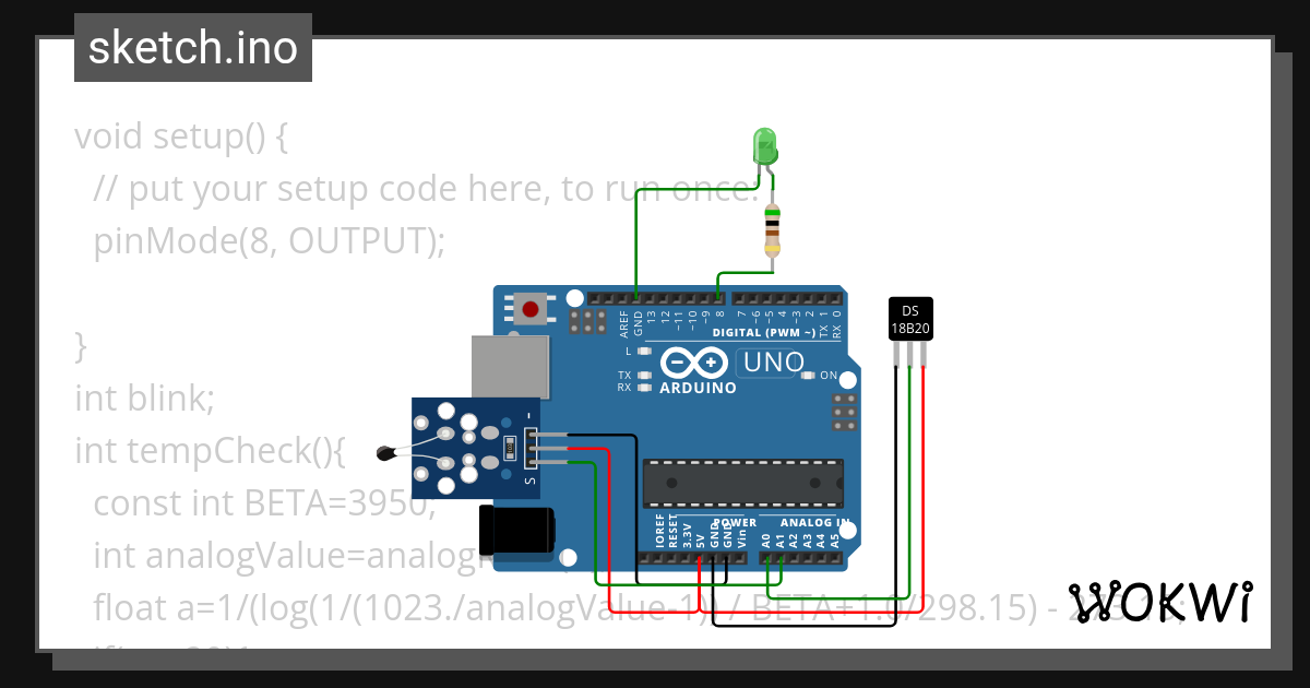 Analog Temp Sensor 9 Wokwi Esp32 Stm32 Arduino Simulator 4232