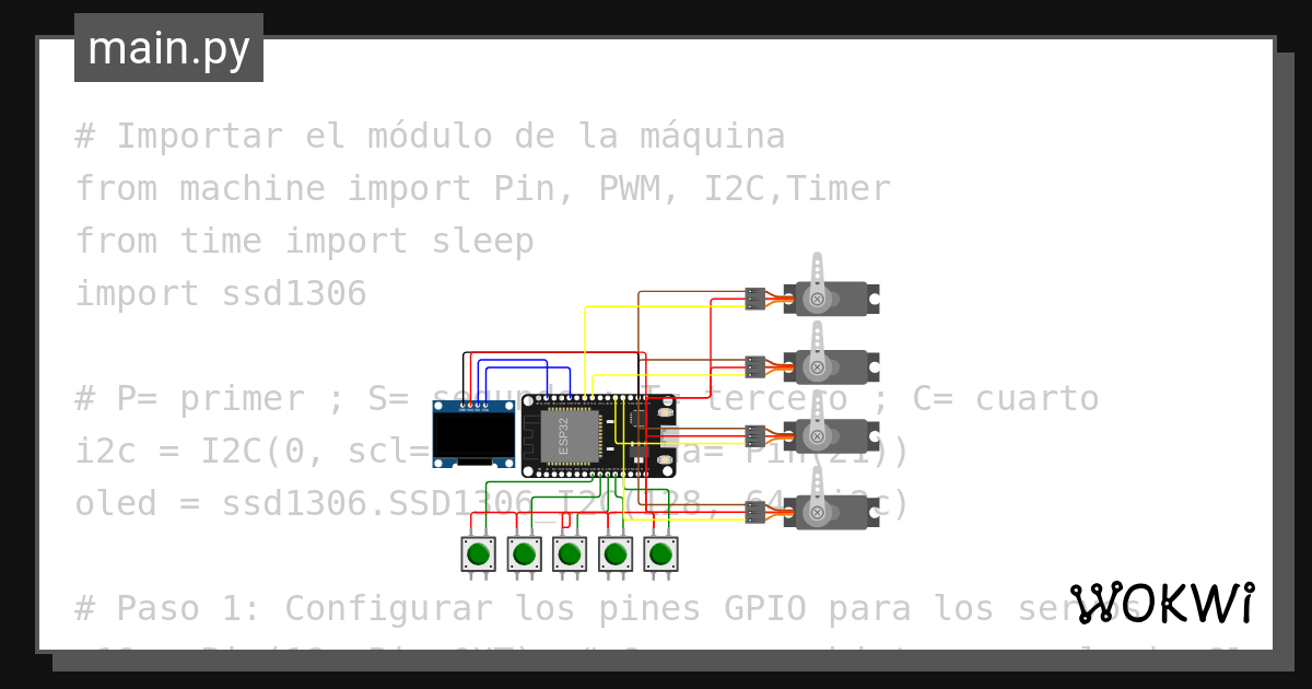 4 Servos Primera Parte Copy Wokwi Esp32 Stm32 Arduino Simulator
