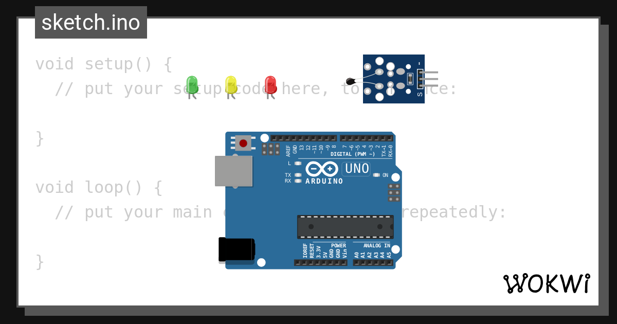 智能温度监测器 Wokwi Esp32 Stm32 Arduino Simulator