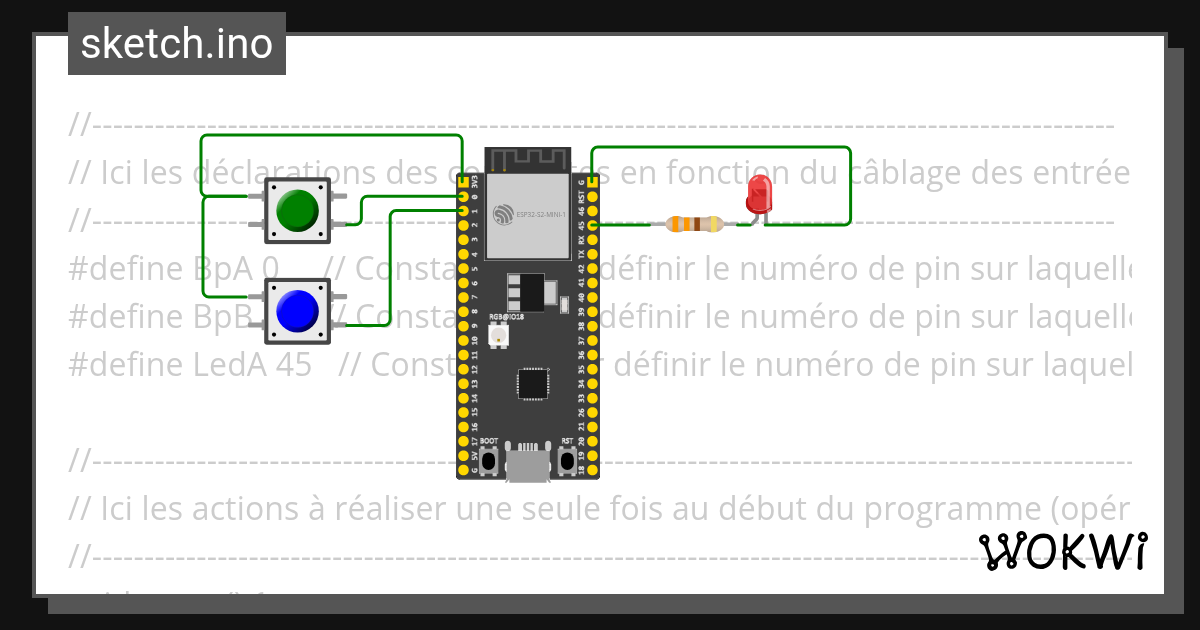 Tp3 Partie2 Exo4.2 OU - Wokwi ESP32, STM32, Arduino Simulator