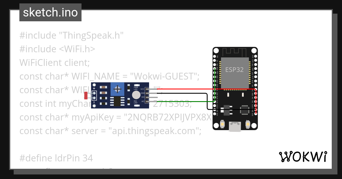 Ldr Esp Wokwi Esp32 Stm32 Arduino Simulator