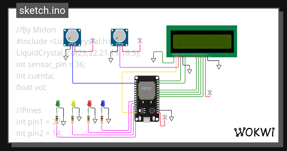 LEDS CON POTENCIOMETRO Copy - Wokwi ESP32, STM32, Arduino Simulator