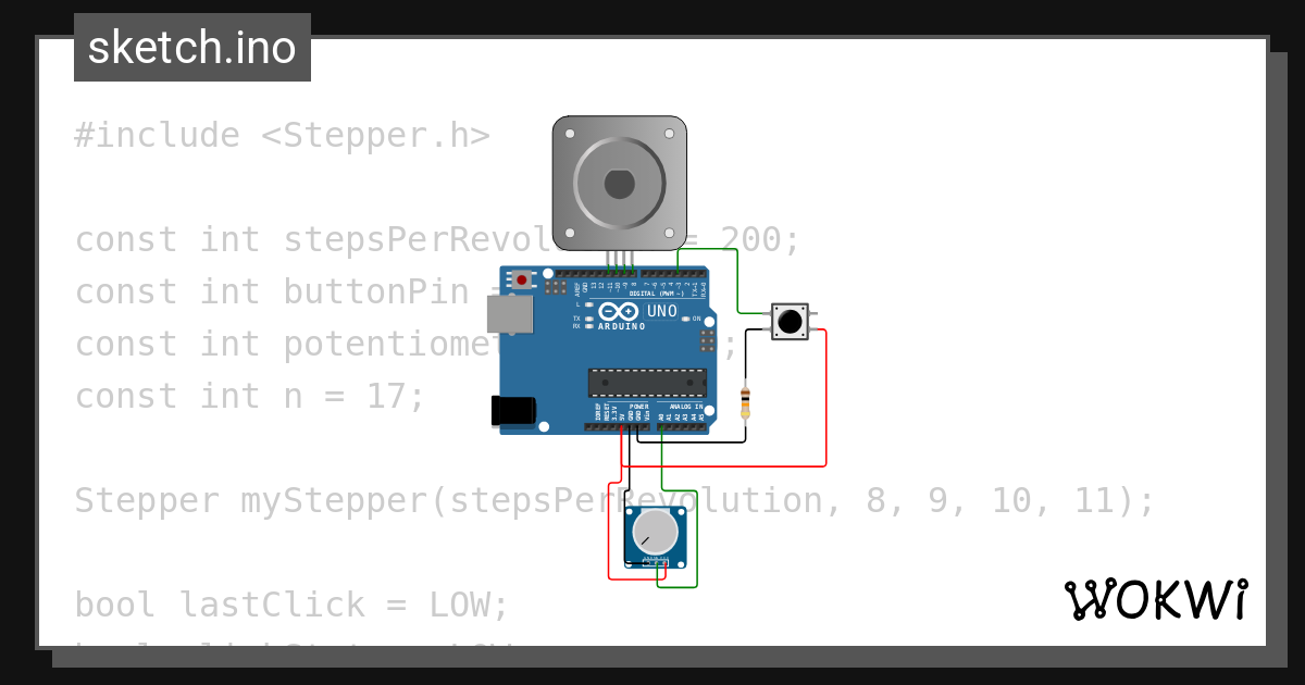Stepmotor Wokwi Esp32 Stm32 Arduino Simulator