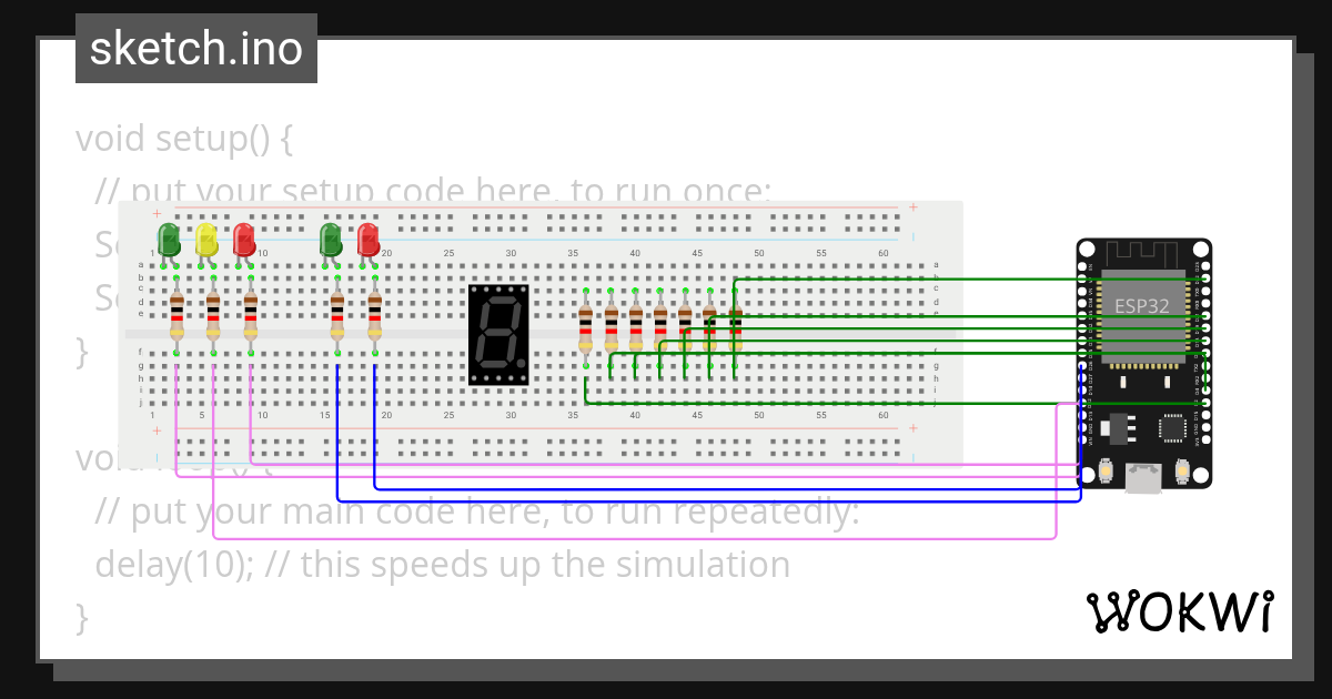 EXAMEN - Wokwi ESP32, STM32, Arduino Simulator
