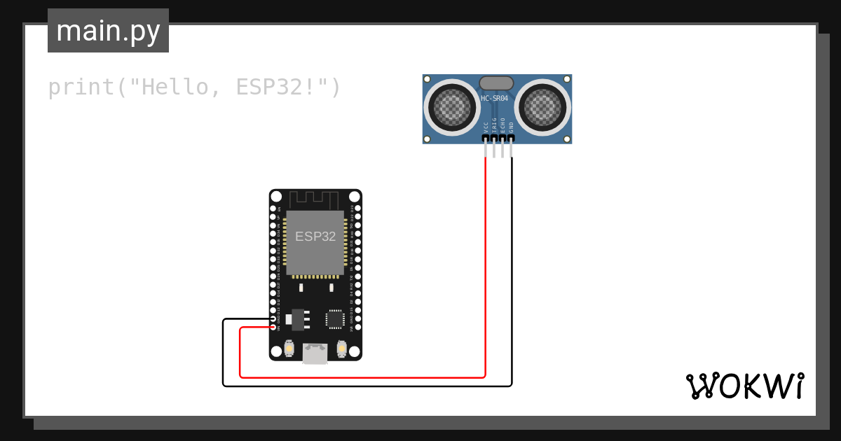 Distancesensor Wokwi Esp32 Stm32 Arduino Simulator